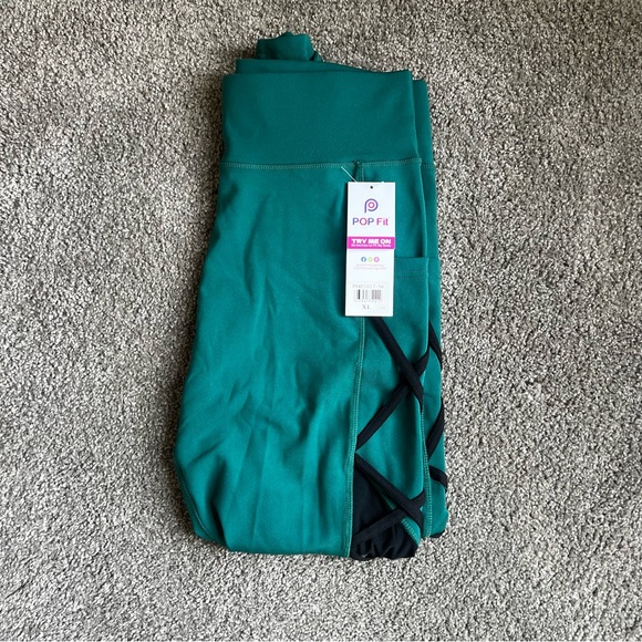 POP Fit | Pants & Jumpsuits | Pop Fit Emerald Green Athletic Leggings ...